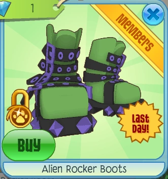 Alien Rocker Boots | Animal Jam Classic Wiki | Fandom
