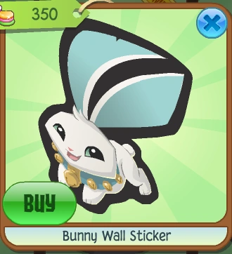 Bunny Wall Sticker | Animal Jam Classic Wiki | Fandom