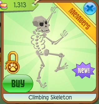 Climbing Skeleton | Animal Jam Classic Wiki | Fandom