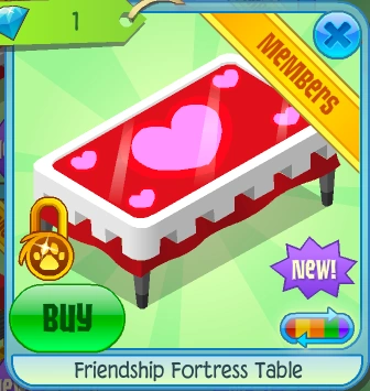 Friendship Fortress Table | Animal Jam Classic Wiki | Fandom