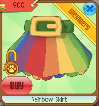 Rainbow Skirt | Animal Jam Classic Wiki | Fandom