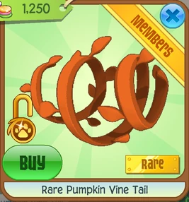Rare Pumpkin Vine Tail | Animal Jam Classic Wiki | Fandom