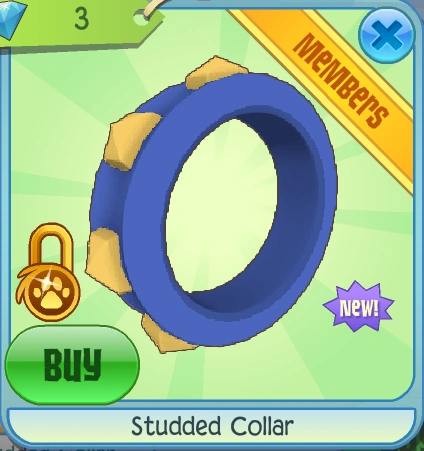 Studded Collar (2020) | Animal Jam Classic Wiki | Fandom