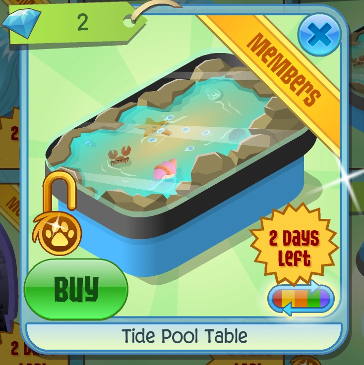 Tide Pool Table | Animal Jam Classic Wiki | Fandom