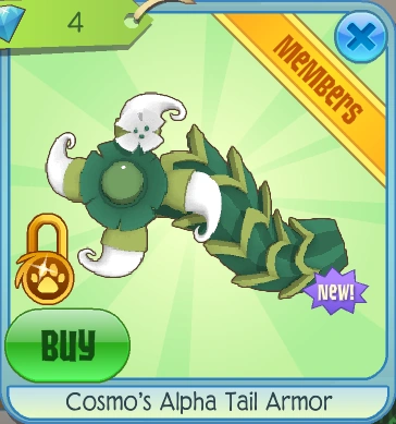 Cosmo's Alpha Tail Armor | Animal Jam Classic Wiki | Fandom