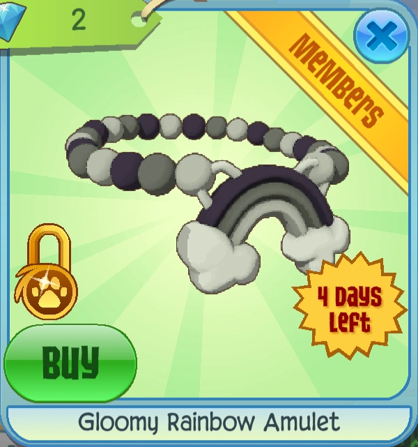 Gloomy Rainbow Amulet | Animal Jam Classic Wiki | Fandom