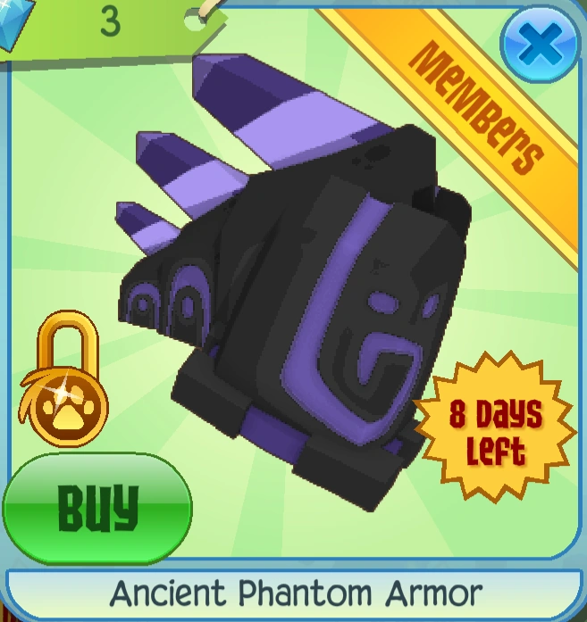 Ancient Phantom Armor | Animal Jam Classic Wiki | Fandom