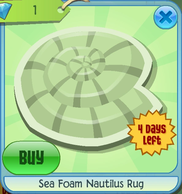 Sea Foam Nautilus Rug | Animal Jam Classic Wiki | Fandom