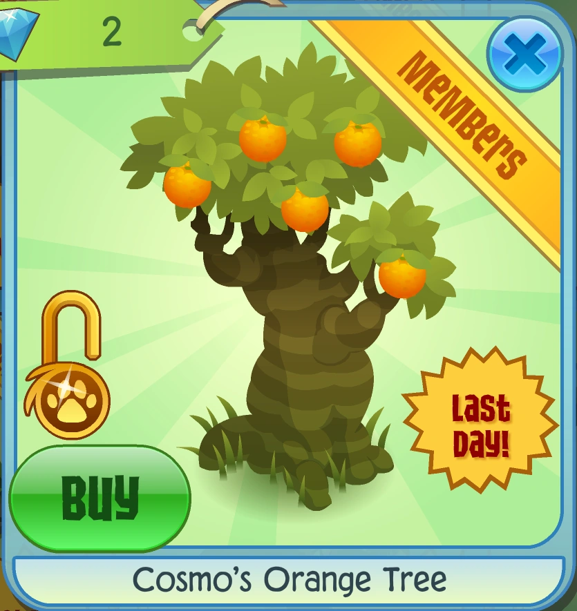 Cosmo's Orange Tree | Animal Jam Classic Wiki | Fandom