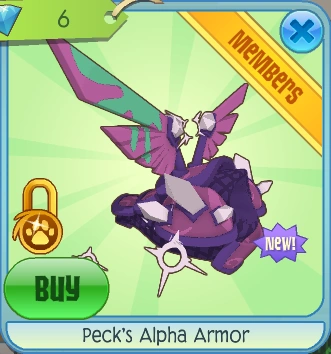 Peck's Alpha Armor | Animal Jam Classic Wiki | Fandom