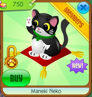 Maneki Neko | Animal Jam Classic Wiki | Fandom