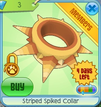 Striped Spiked Collar | Animal Jam Classic Wiki | Fandom