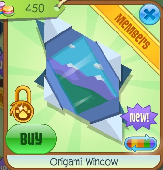 Origami Window | Animal Jam Classic Wiki | Fandom