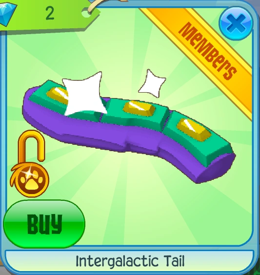 Intergalactic Tail | Animal Jam Classic Wiki | Fandom