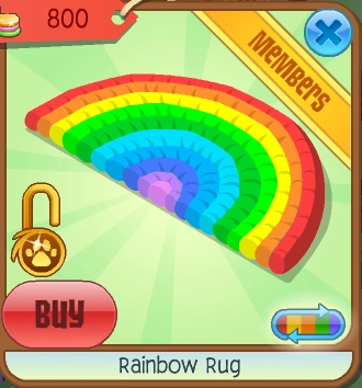 Rainbow Rug | Animal Jam Classic Wiki | Fandom