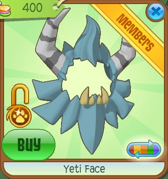 Yeti Face | Animal Jam Classic Wiki | Fandom