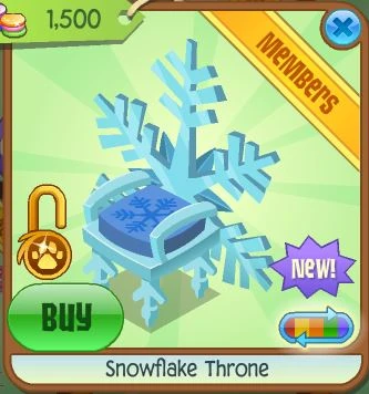 Snowflake Throne | Animal Jam Classic Wiki | Fandom