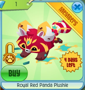 Royal Red Panda Plushie | Animal Jam Classic Wiki | Fandom