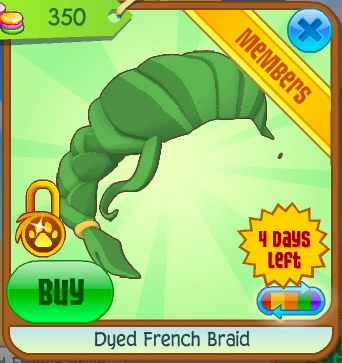 Dyed French Braid | Animal Jam Classic Wiki | Fandom