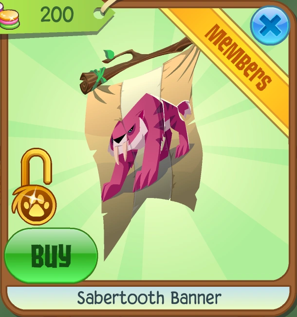 Sabertooth Banner | Animal Jam Classic Wiki | Fandom