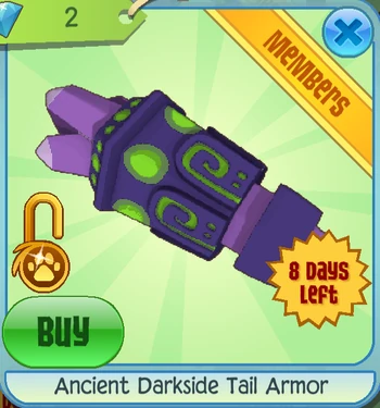 Ancient Darkside Tail Armor | Animal Jam Classic Wiki | Fandom
