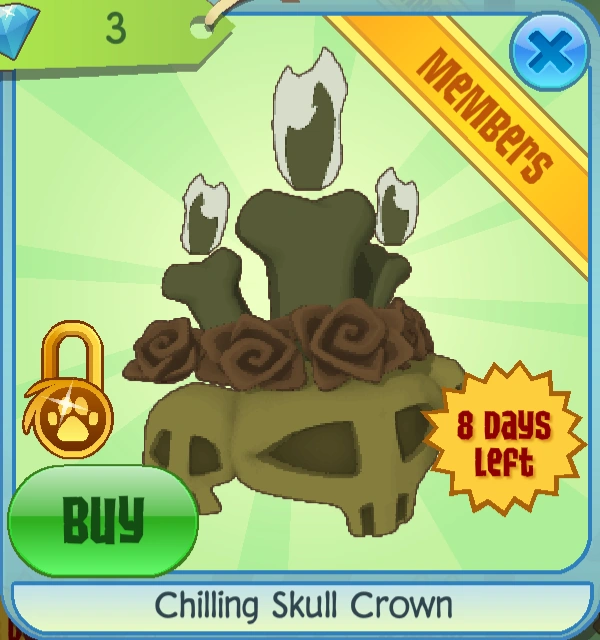 Chilling Skull Crown | Animal Jam Classic Wiki | Fandom