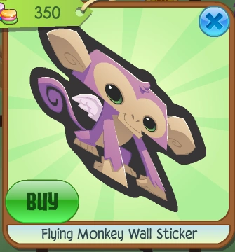 Flying Monkey Wall Sticker | Animal Jam Classic Wiki | Fandom