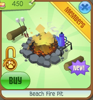 Beach Fire Pit | Animal Jam Classic Wiki | Fandom