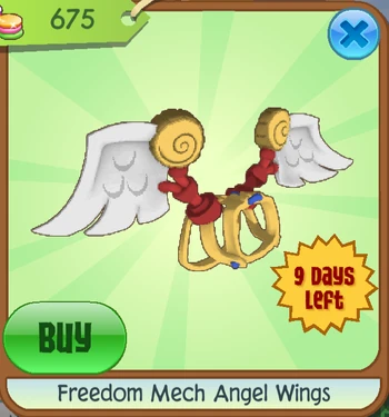 Freedom Mech Angel Wings | Animal Jam Classic Wiki | Fandom