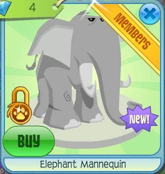 Elephant Mannequin | Animal Jam Classic Wiki | Fandom