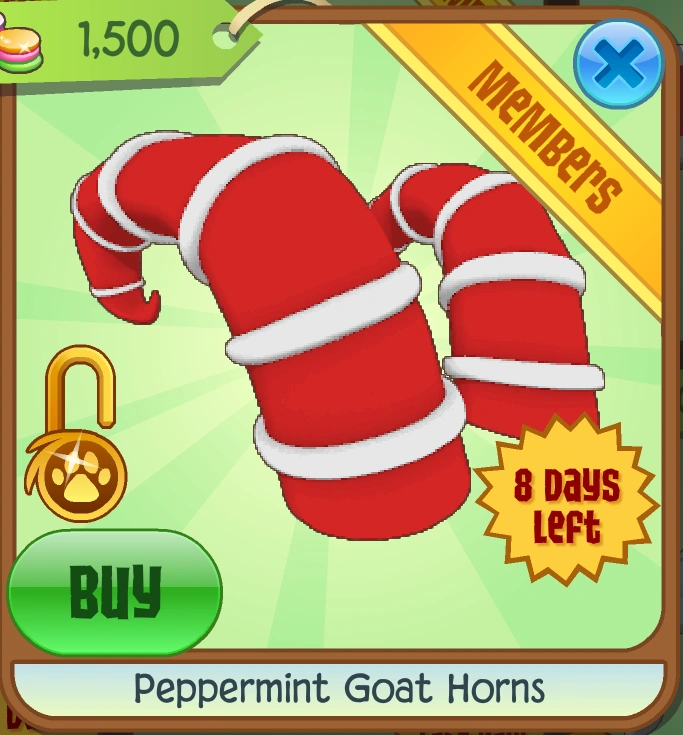 Peppermint Goat Horns | Animal Jam Classic Wiki | Fandom