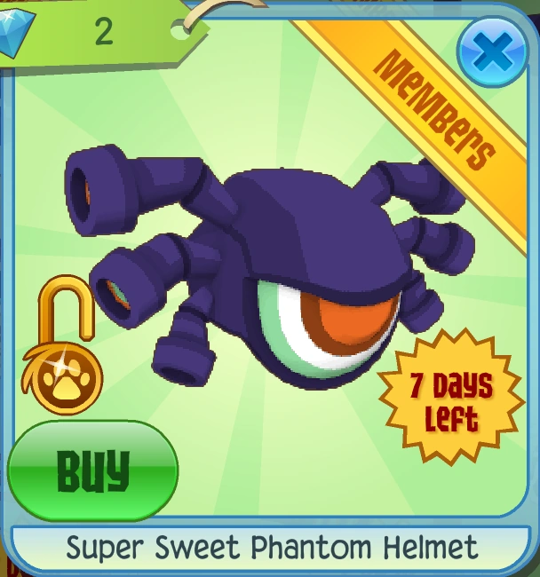 Super Sweet Phantom Helmet | Animal Jam Classic Wiki | Fandom