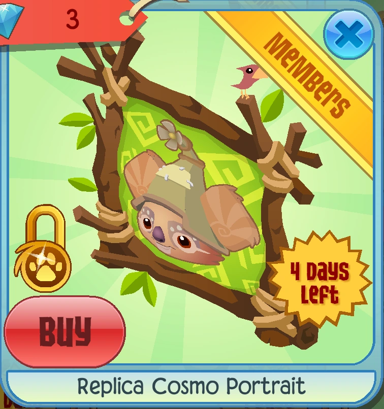 Replica Cosmo Portrait | Animal Jam Classic Wiki | Fandom