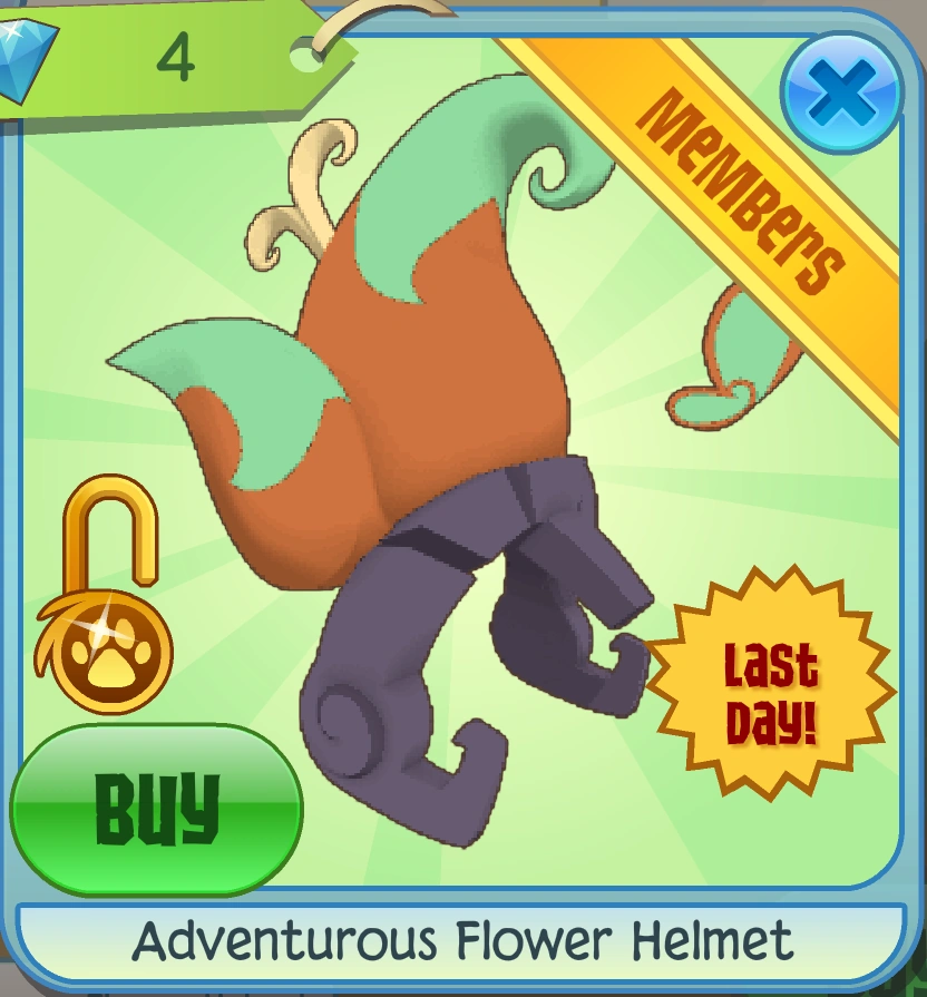 Adventurous Flower Helmet | Animal Jam Classic Wiki | Fandom
