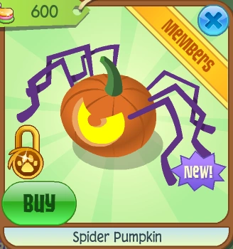 Spider Pumpkin | Animal Jam Classic Wiki | Fandom