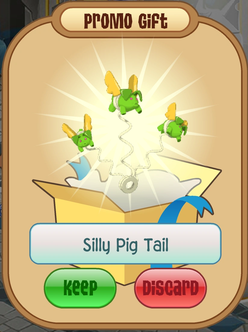 Silly Pig Tail | Animal Jam Classic Wiki | Fandom