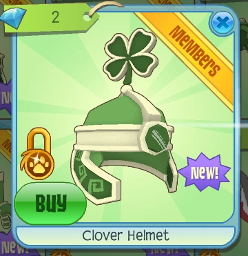 Rare Clover Helmet | Animal Jam Classic Wiki | Fandom
