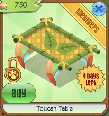 Toucan Table | Animal Jam Classic Wiki | Fandom