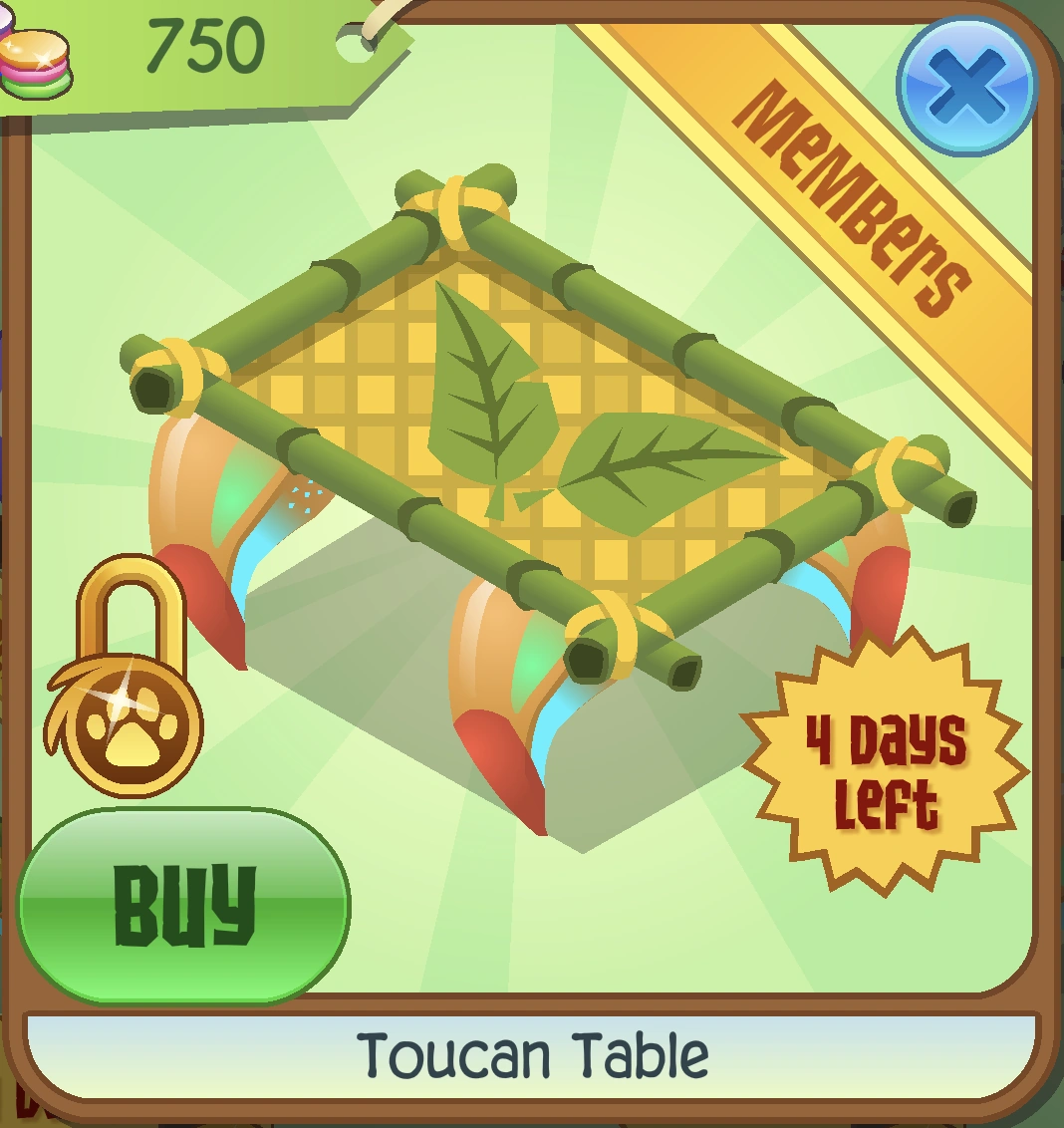 Toucan Table | Animal Jam Classic Wiki | Fandom