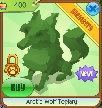 Arctic Wolf Topiary | Animal Jam Classic Wiki | Fandom