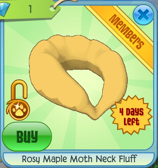Rosy Maple Moth Neck Fluff | Animal Jam Classic Wiki | Fandom