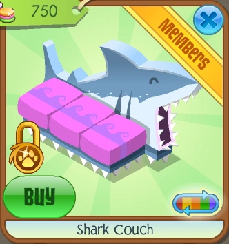 Shark Couch | Animal Jam Classic Wiki | Fandom