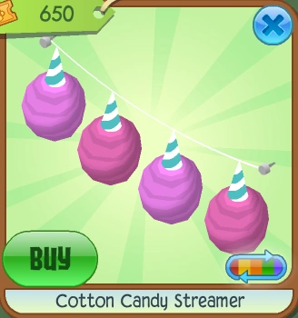 Cotton Candy Streamer | Animal Jam Classic Wiki | Fandom