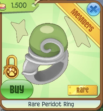 Rare Peridot Ring | Animal Jam Classic Wiki | Fandom