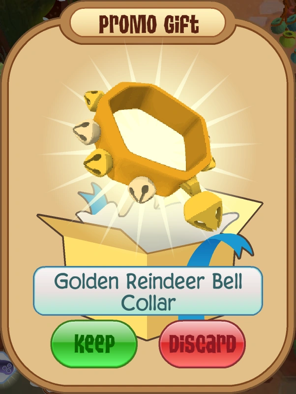 Golden Reindeer Bell Collar | Animal Jam Classic Wiki | Fandom