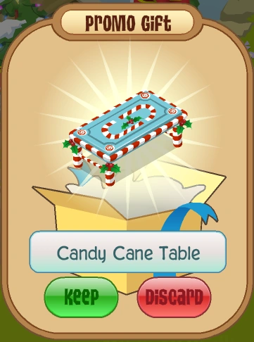 Candy Cane Table | Animal Jam Classic Wiki | Fandom