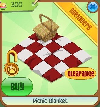 Picnic Blanket | Animal Jam Classic Wiki | Fandom