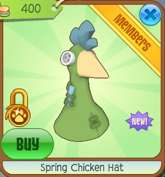 Spring Chicken Hat | Animal Jam Classic Wiki | Fandom