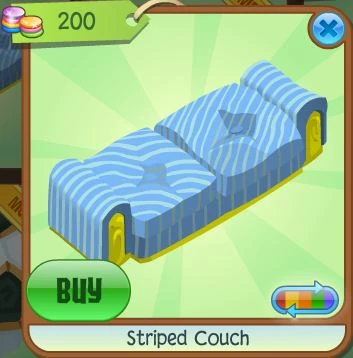 Striped Couch | Animal Jam Classic Wiki | Fandom