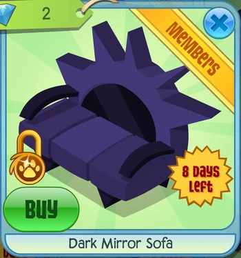 Dark Mirror Sofa | Animal Jam Classic Wiki | Fandom